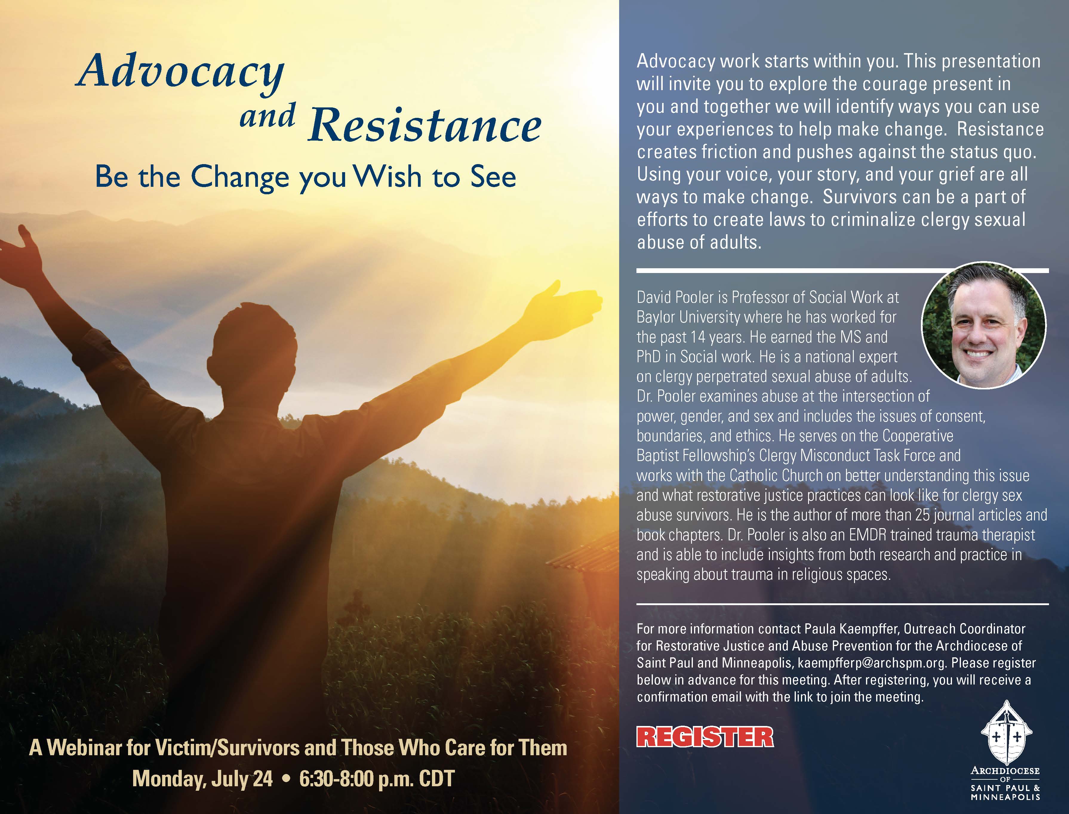 Advocacy and Resistance: Be the Change you Wish to See - Safe Environment